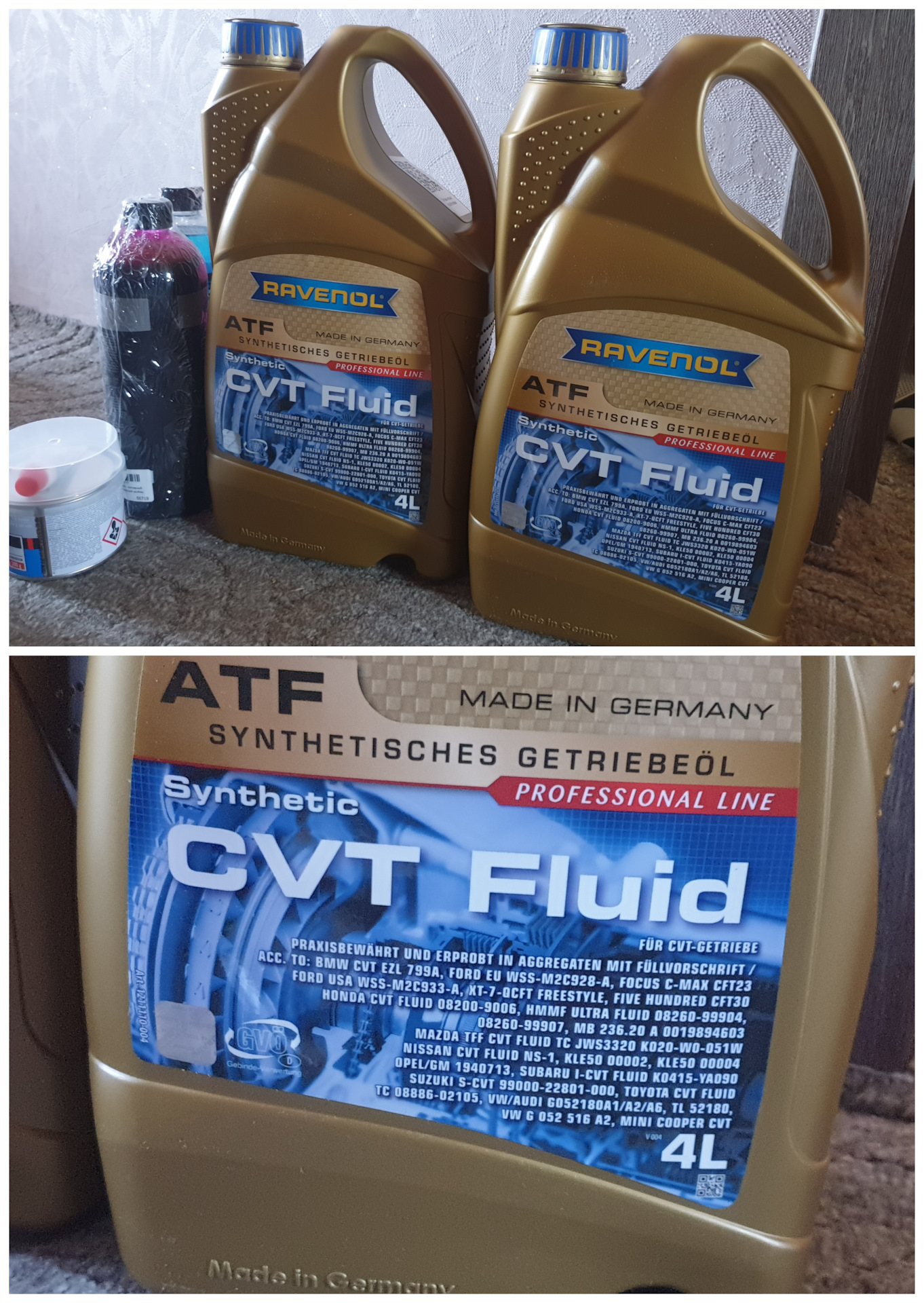 Замена масла, фильтров и адаптация вариатора K311 — Toyota Isis, 1,8 л ...