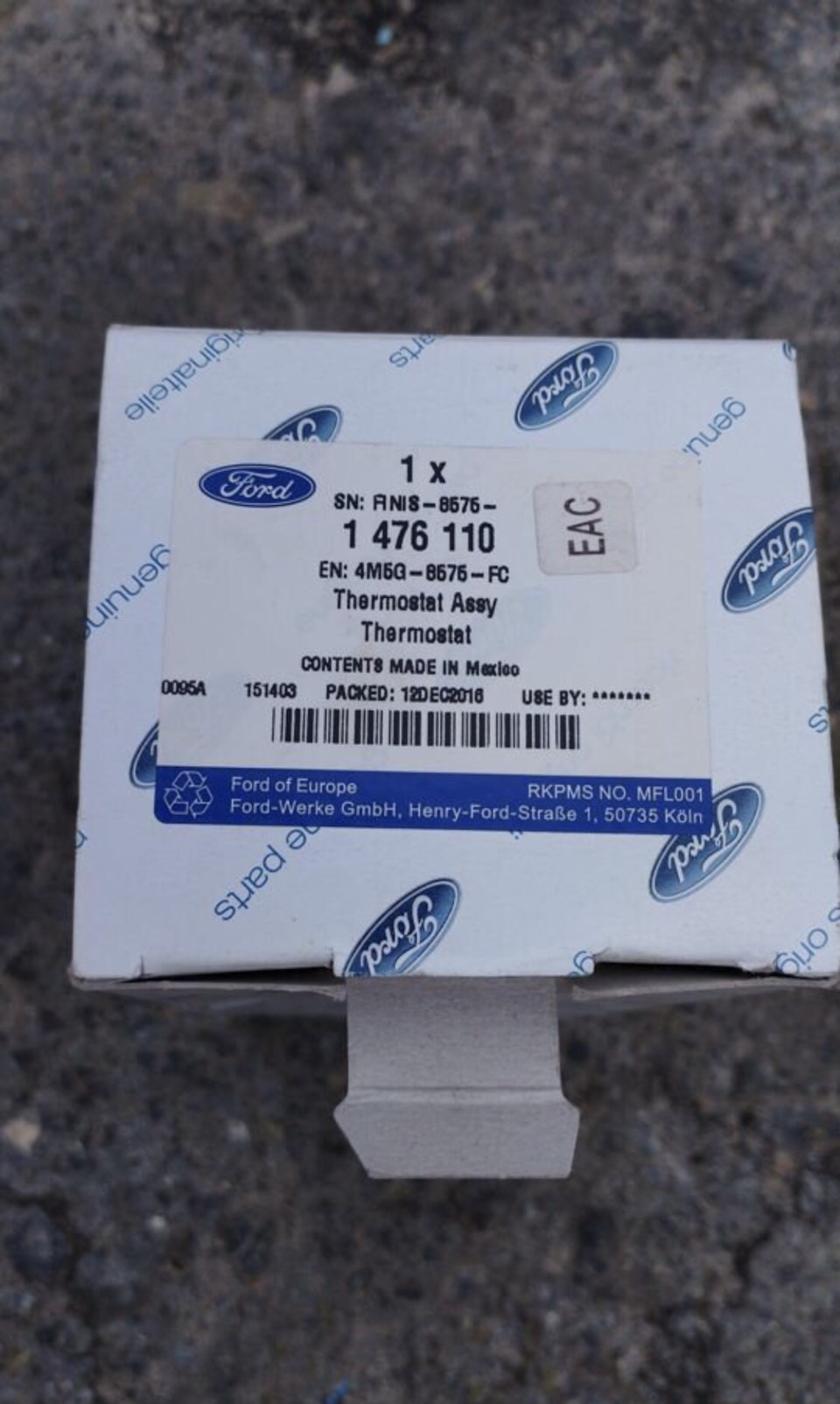 1476110 Термостат / 1,8/2,0 Duratec HE 03~ Ford | Запчасти на DRIVE2