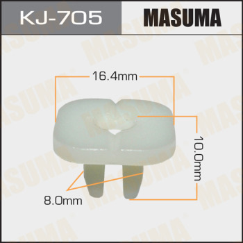 KJ705 Клипса пластиковая MASUMA | Запчасти на DRIVE2