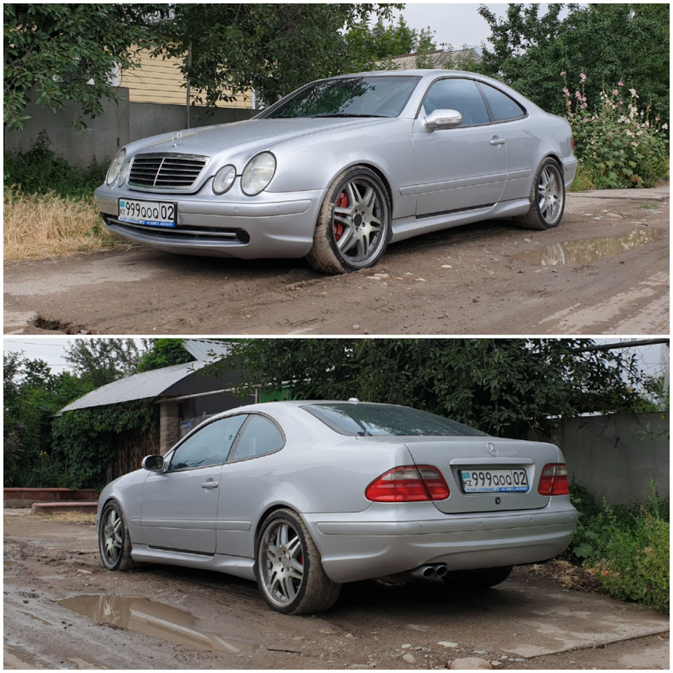 Mercedes CLK55 AMG w208 на большой Турбине — Mercedes-Benz C 32 AMG (W203), 3,2 л, 2002 года ...