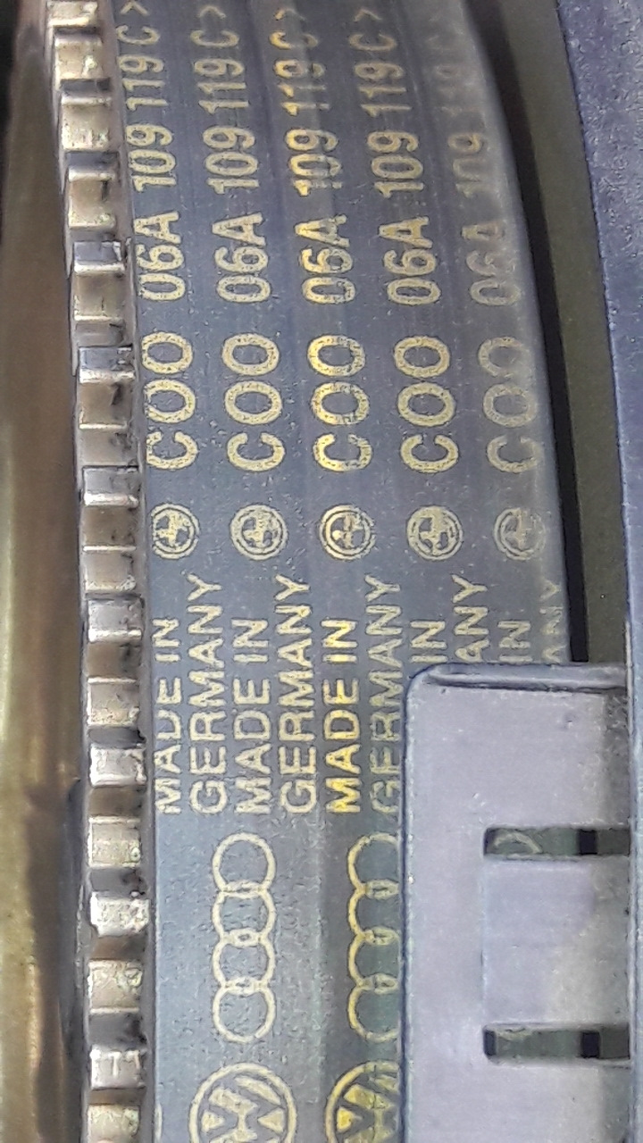 06A109119C РЕМЕНЬ ГРМ Z138 / 1.6-2.0 95~ VAG | Запчасти на DRIVE2