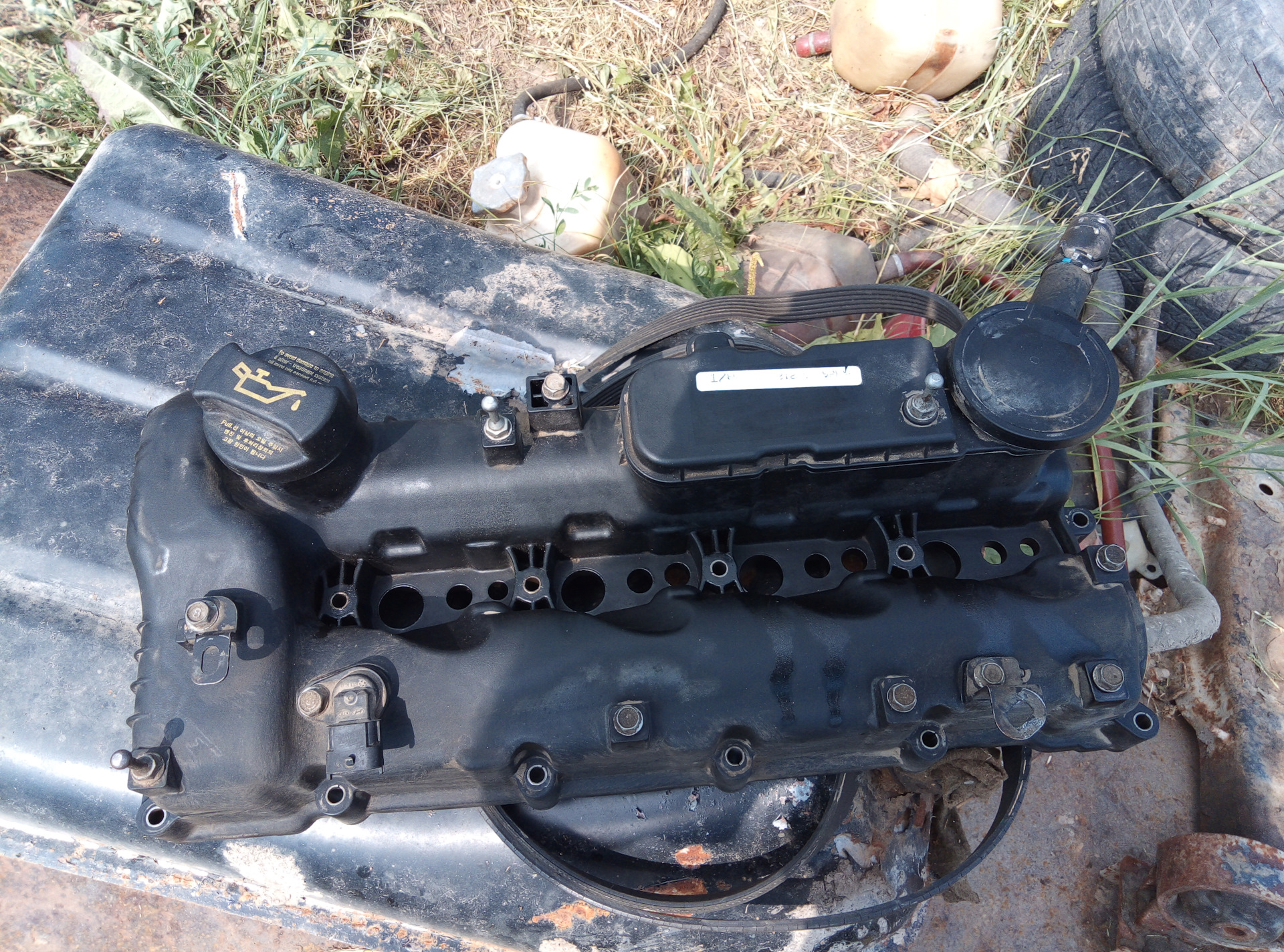 Замена цепей ГРМ 2.2 D4HB — KIA Sorento (2G), 2,2 л, 2011 года | своими ...