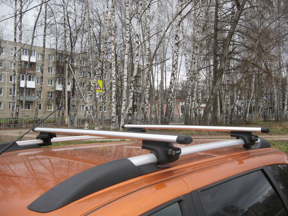Багажник Thule Aerobar — Lada Гранта Cross, 1,6 л, 2019 года ...
