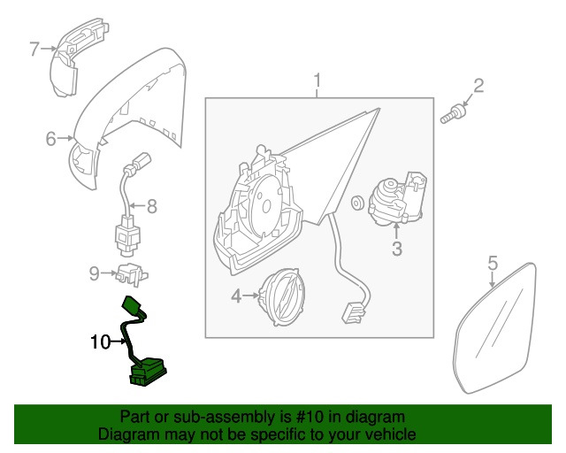 A0999064402 Фонарь подсветки зеркала Mercedes | Запчасти на DRIVE2
