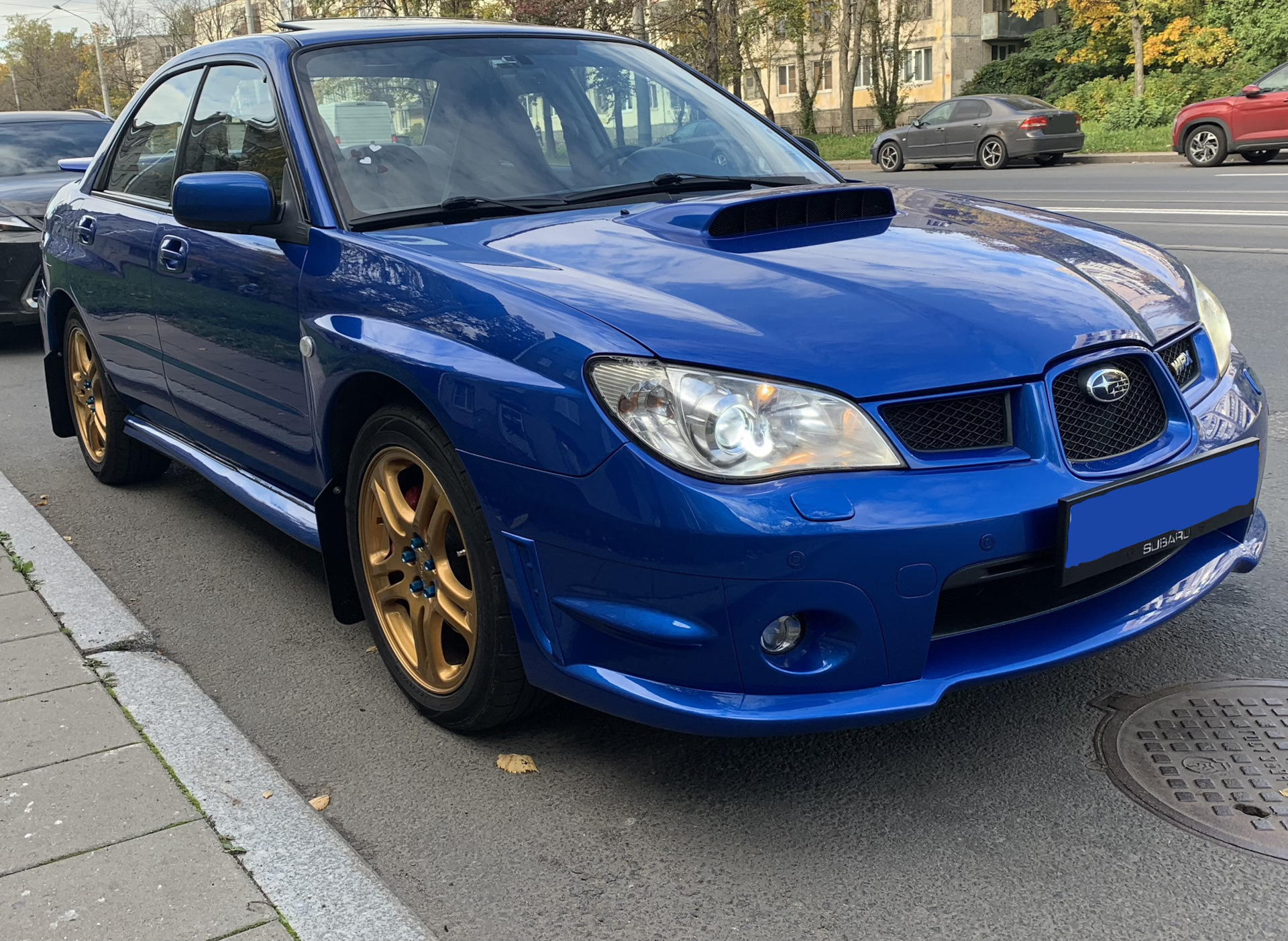 Брызговики установлены :) — Subaru Impreza WRX (GD/GG), 2,5 л, 2006 ...