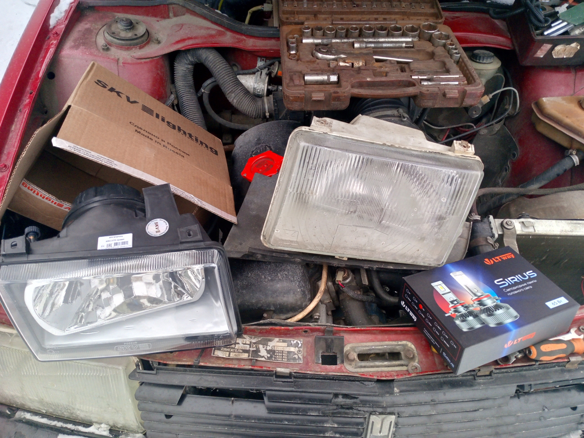 Фары — Москвич 2141, 1,5 л, 1993 года | тюнинг | DRIVE2