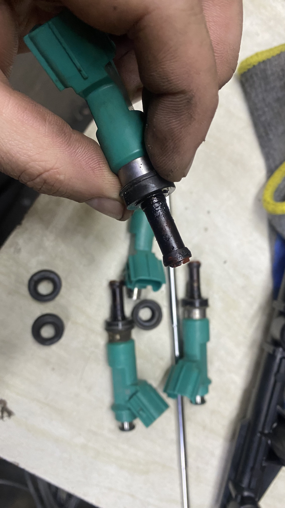 Решение проблемы долгого запуска на горячую 2GR.Замена Форсунок ...