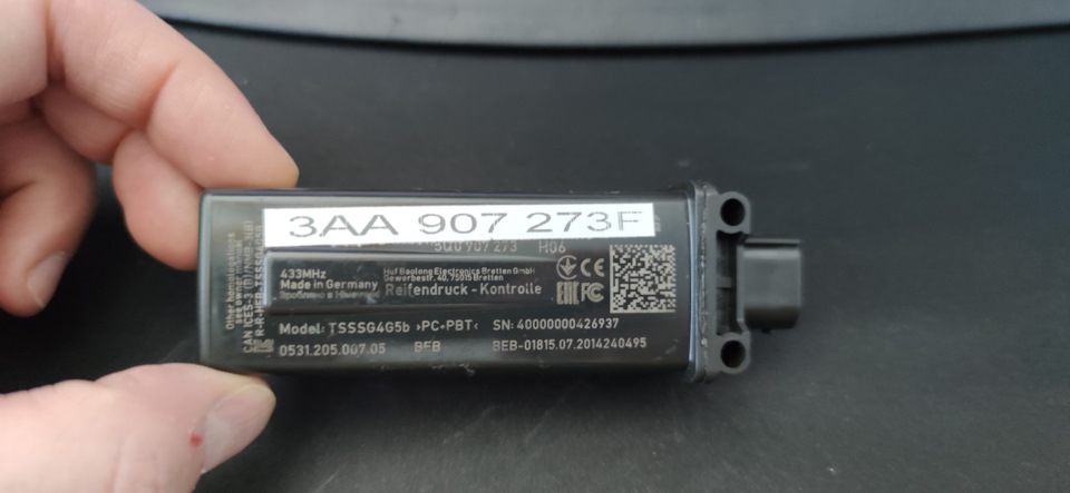 Passat B7 — TPMS issue. — Volkswagen Passat Variant (B7), 1,4 л, 2012 ...