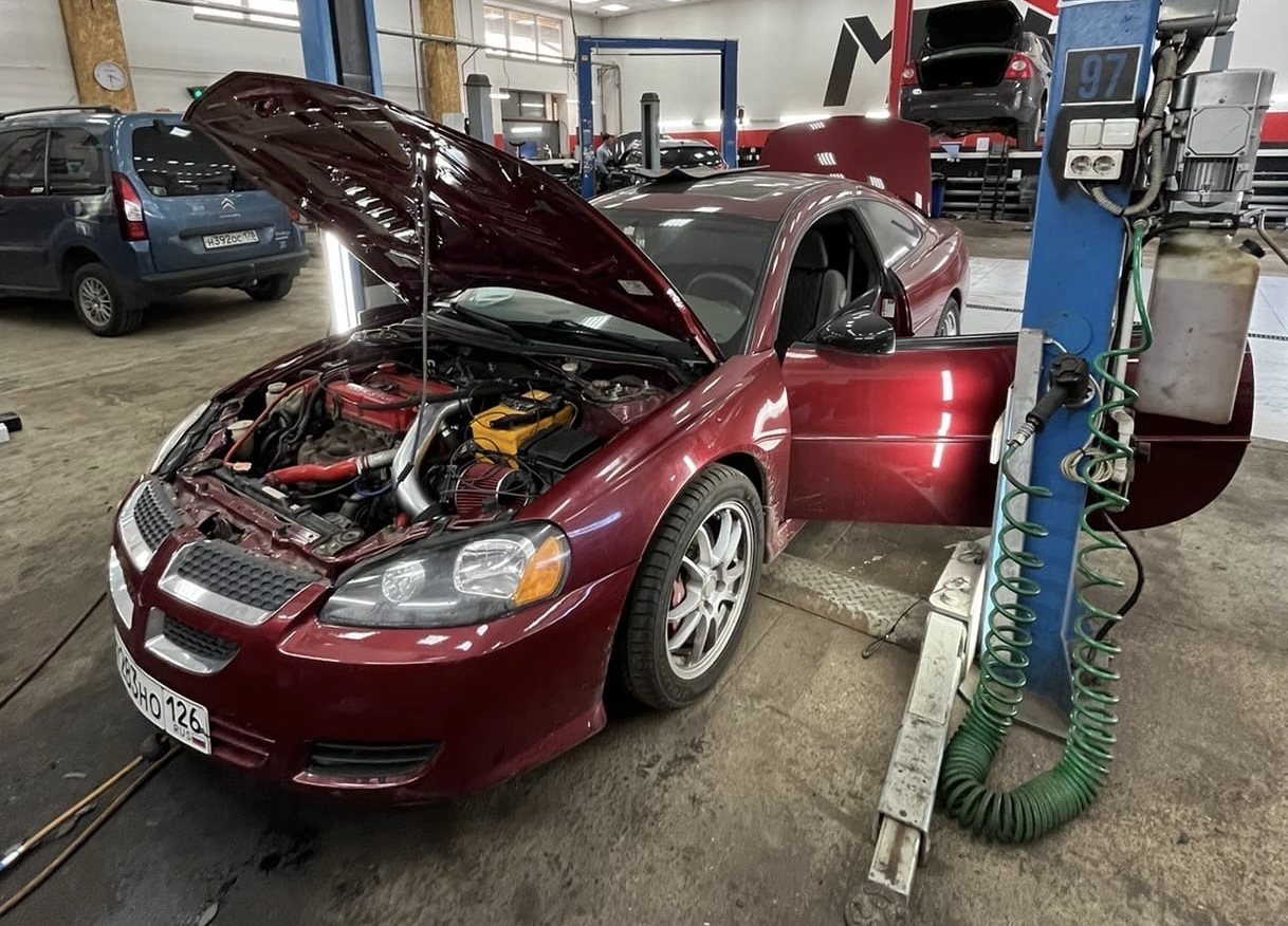 Dodge Stratus Coupe 2G (Mitsubishi Eclips 3G) Turbo финишная зона ...