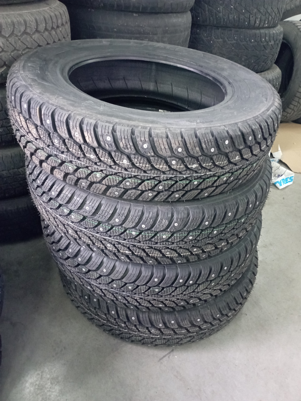 Зимние шипованные шины Кама Alga SUV 185/75R16 97T, покупка и установка ...