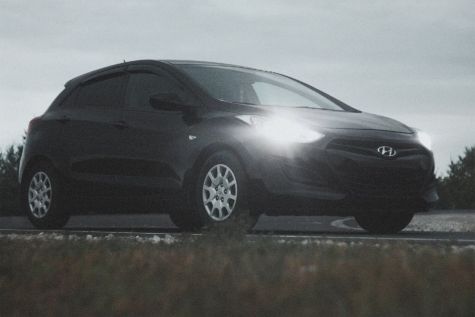 LED лампы Н7 в ближний свет. — Hyundai i30 (2G), 1,4 л, 2014 года ...