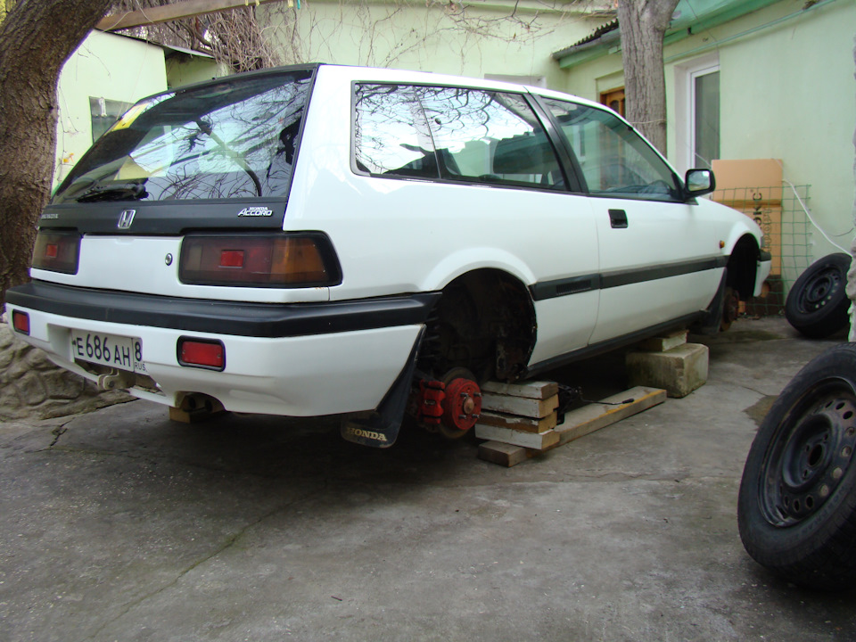 Свап передних тормозилок с 260 на 282 (Nissin 17CL15VN) — Honda AeroDeck, 2 л, 1986 года ...