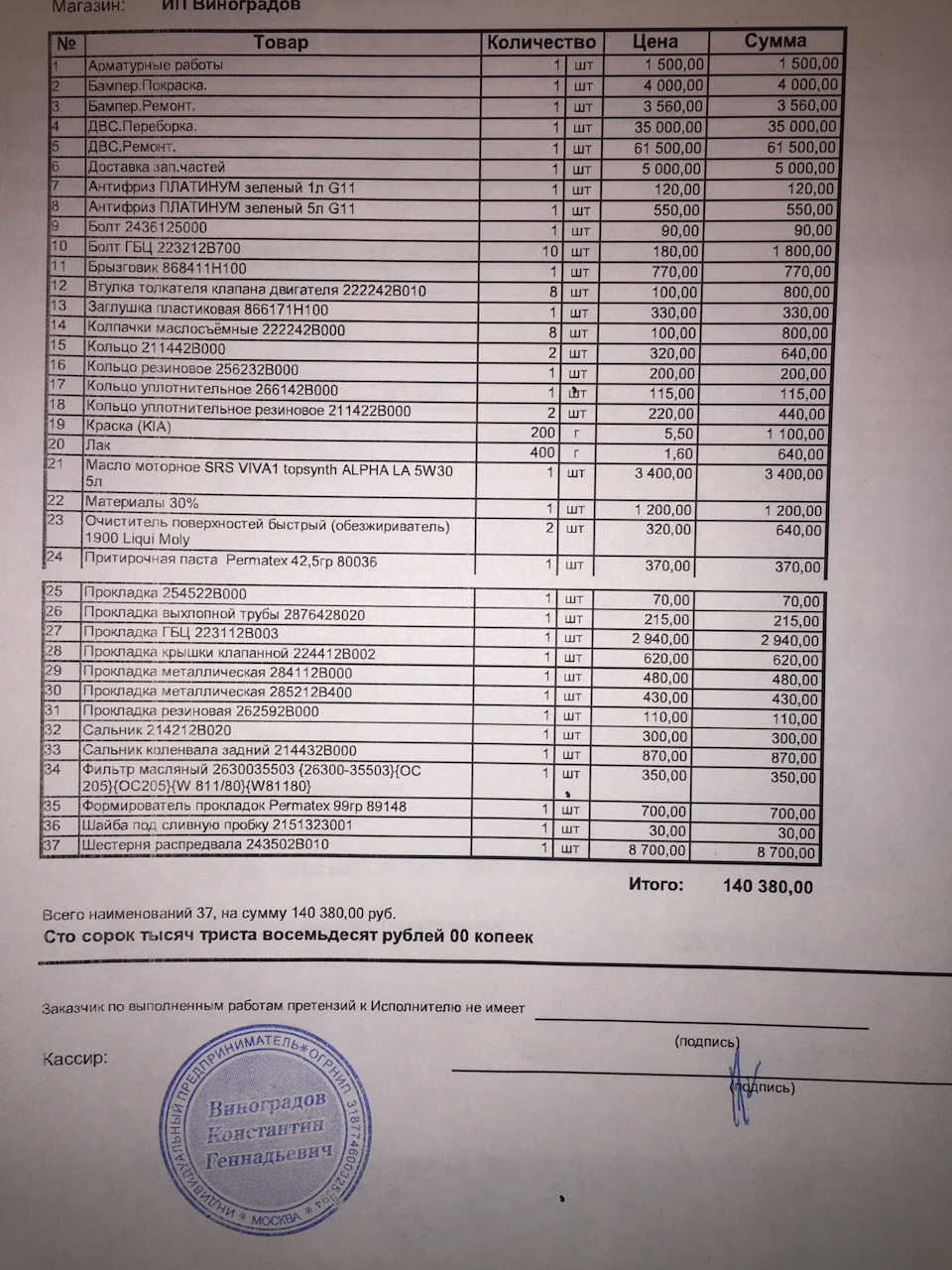 2436125000 БОЛТ M8 KIA HYUNDAI | Запчасти на DRIVE2