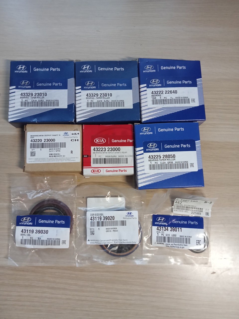 4322222640 Подшипник первичного вала мкпп (передний) KIA HYUNDAI ...