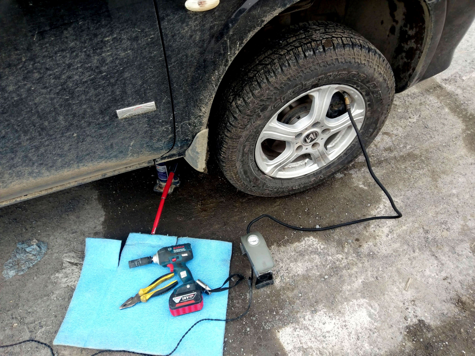 Переобувка. — Nissan Lafesta (1G), 2 л, 2010 года | шины | DRIVE2