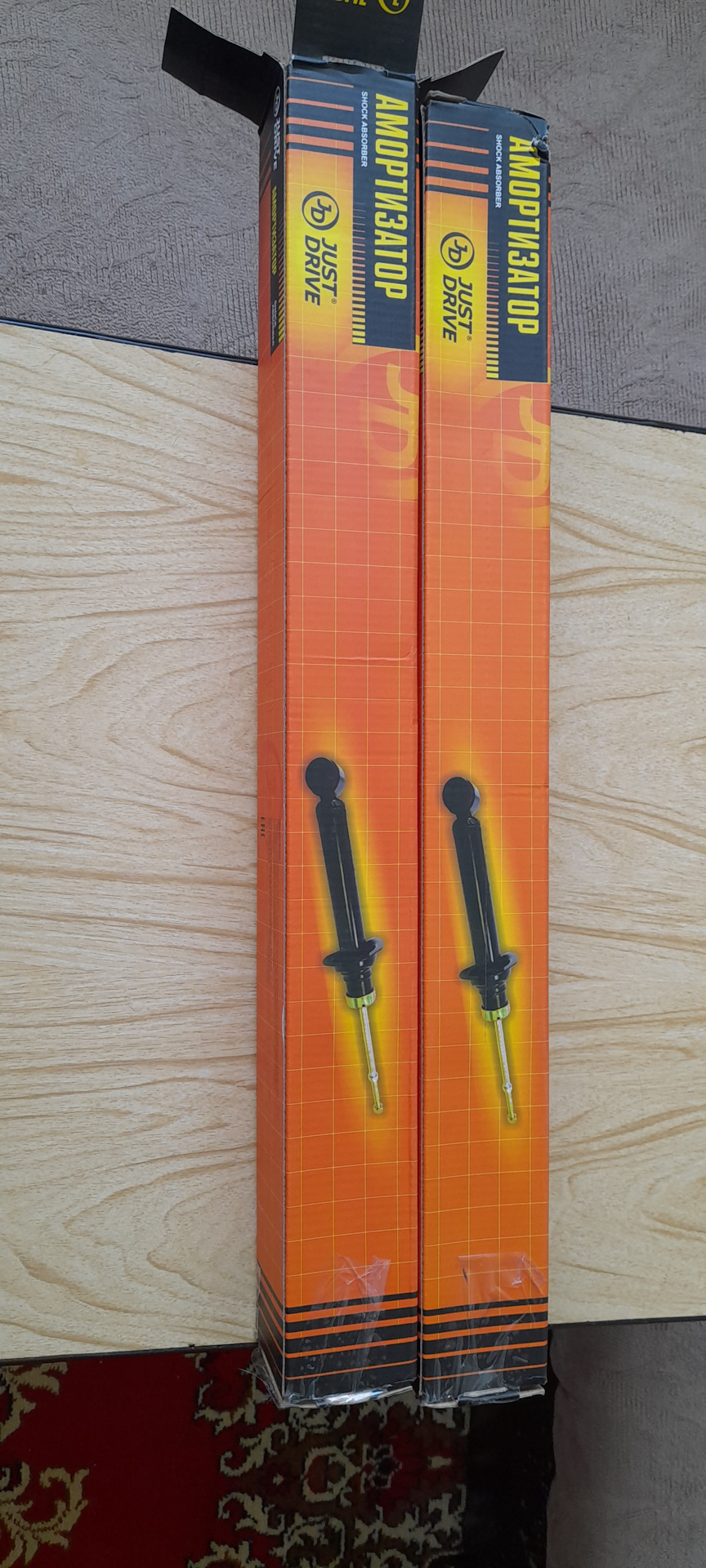 новые задние амортизаторы JUST DRIVE JAA0020 — Geely MK Cross, 1,5 л ...