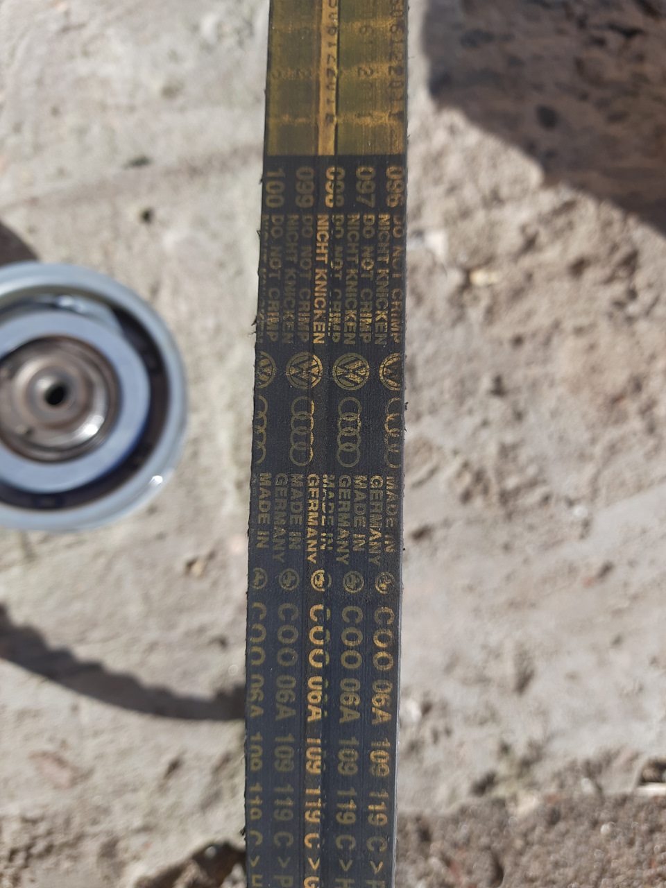 06A109119C РЕМЕНЬ ГРМ Z138 / 1.6-2.0 95~ VAG | Запчасти на DRIVE2