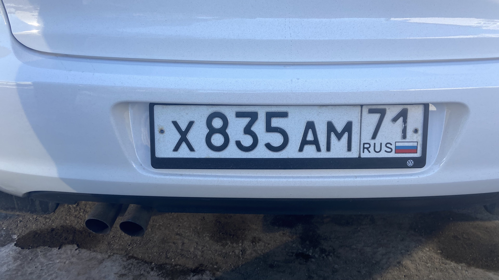 Рамки для номеров — Volkswagen Golf Mk6, 1,4 л, 2012 года | аксессуары ...