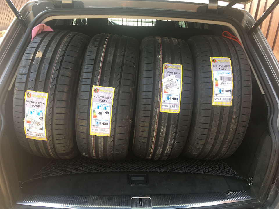 Летняя резина Minerva F205 245/45 R18 — Audi Allroad (C5), 2,7 л, 2004 ...