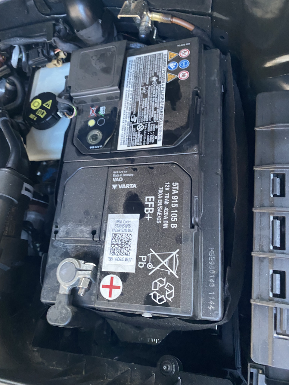 5TA915105B Батарея аккумуляторная VAG | Запчасти на DRIVE2
