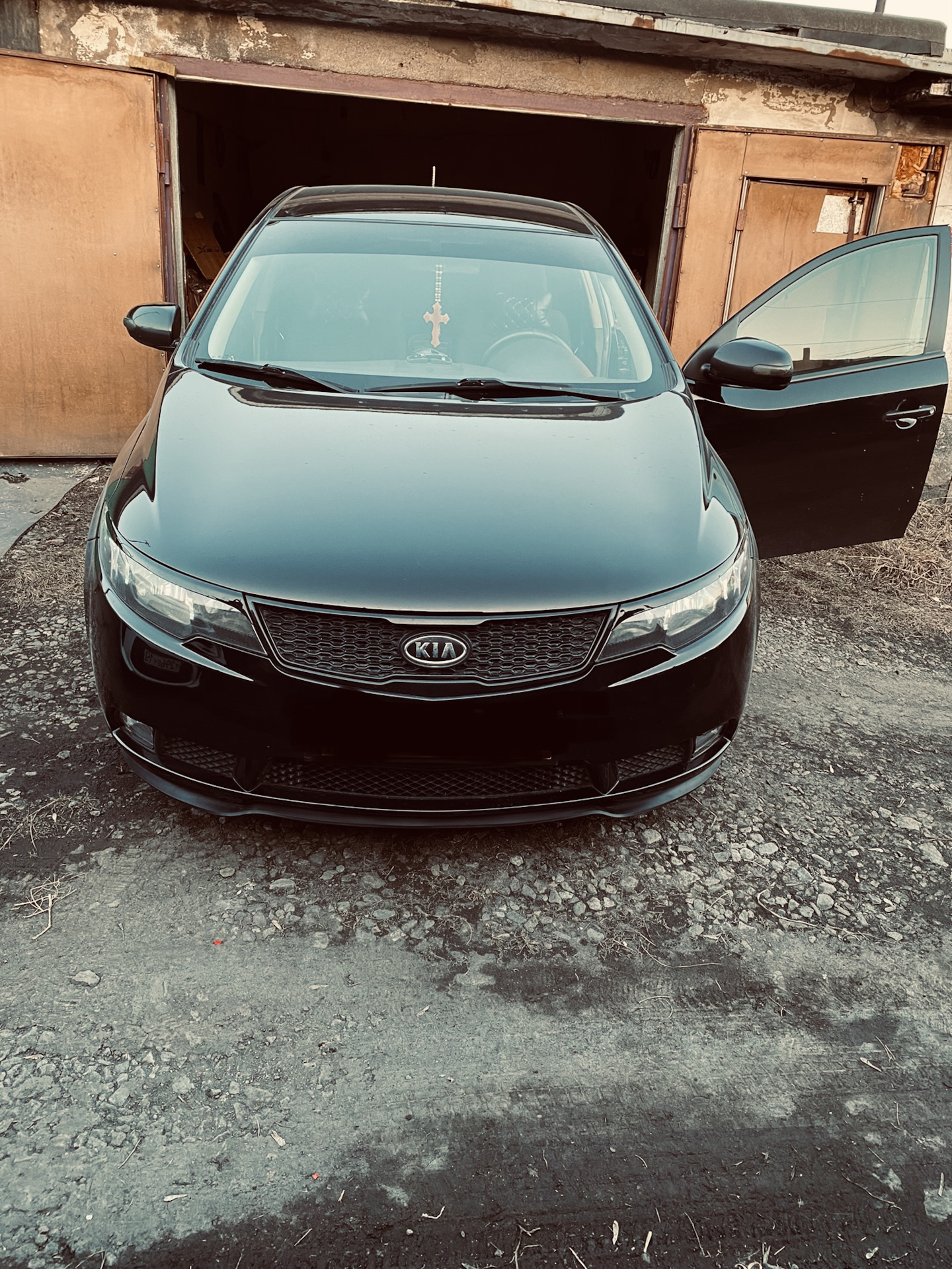 Реснички на оптику+универсальная губа на бампер — KIA Cerato (2G), 1,6 л, 2010 года | стайлинг ...