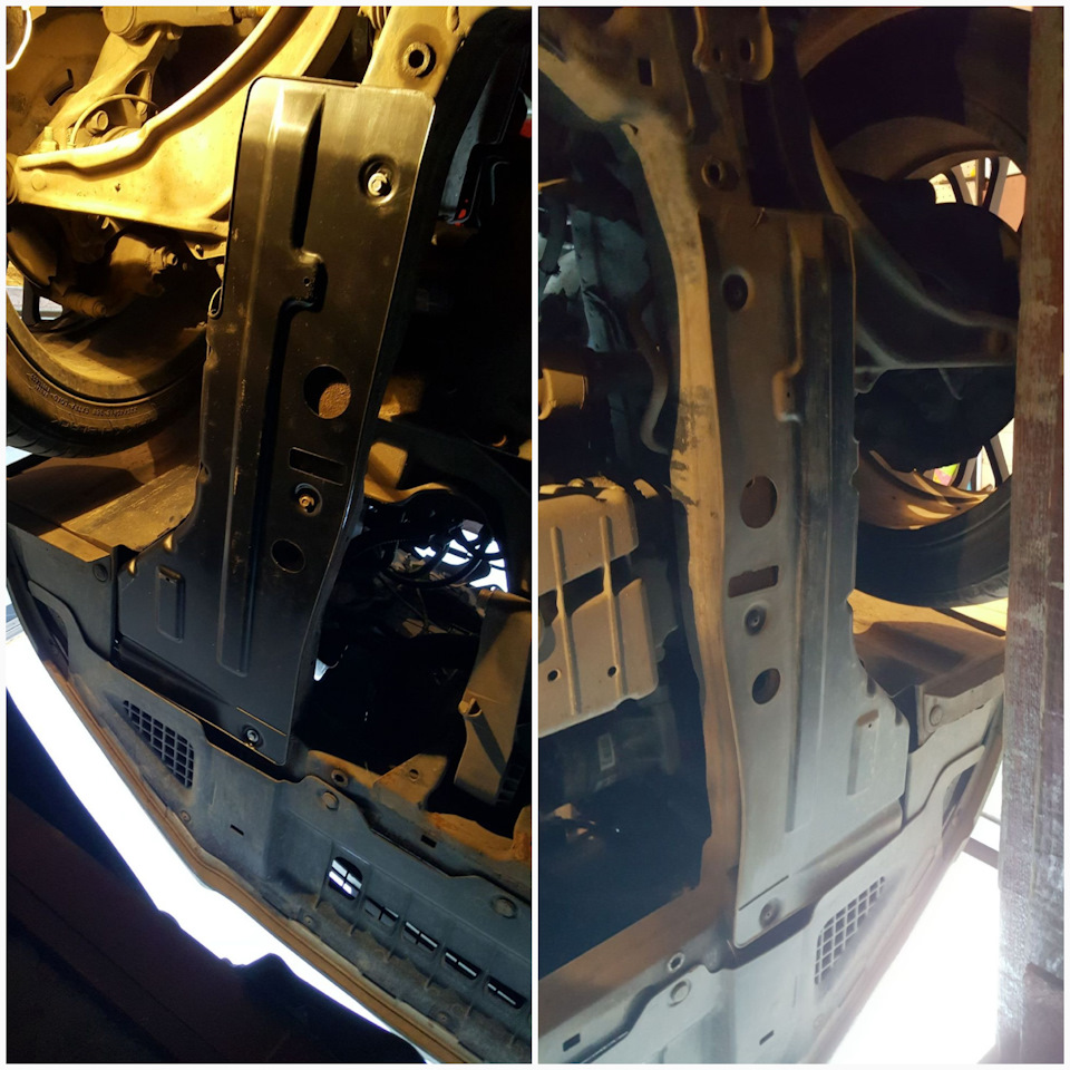 #47 Правильный левый пыльник двигателя (13280107) и защита топливных ...