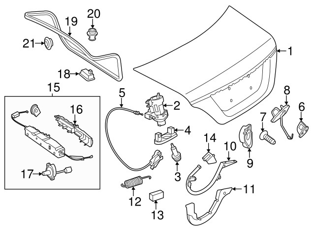 A2188200342 Привод крышки багажника Mercedes | Запчасти на DRIVE2