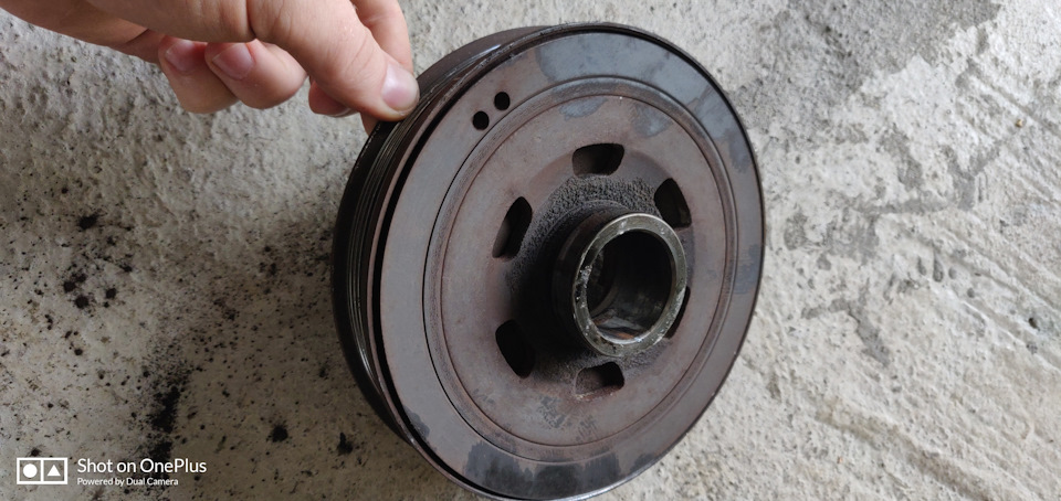 Шкив коленвала — Chevrolet Captiva (1G), 2,2 л, 2012 года | визит на ...