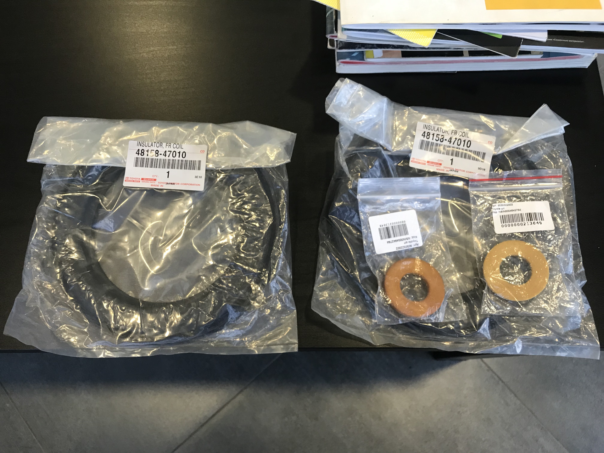 Замена амортизаторов передних, опор шаровых и резины — Toyota Prius (20 ...