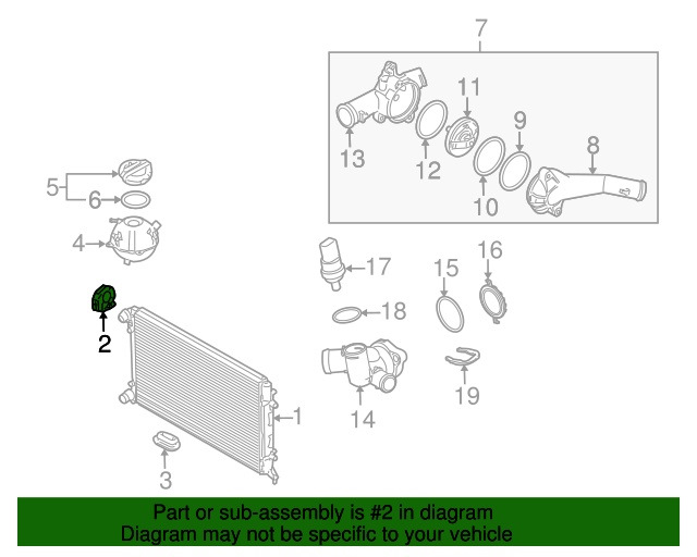 1K0121367C Кронштейн крепления радиатора VAG | Запчасти на DRIVE2
