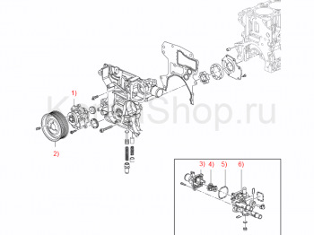 Запчасти для замены ГРМ Chevrolet Cruze 2009-2013 годов выпуска ...