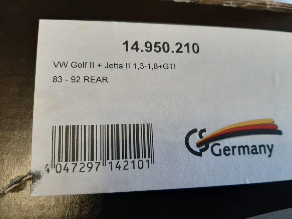 14950210 Пружина CS GERMANY | Запчасти на DRIVE2