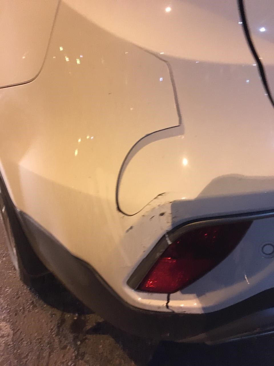 Парктроники и камера не помогли — Hyundai Grand Santa Fe, 2,2 л, 2016 ...