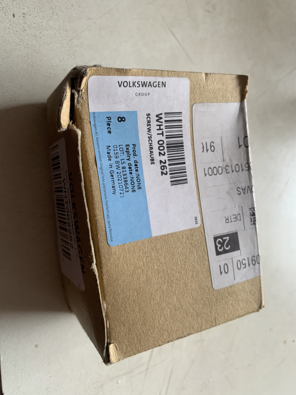 WHT002262 БОЛТ РАЗВАЛЬНЫЙ AUDI A4 (01-08), AUDI R8 (07-15), SEAT EXEO ...