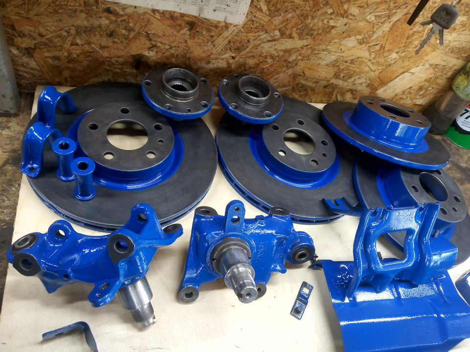 Покраска деталей ходовой — Alfa Romeo 156, 2,5 л, 2000 года | своими руками | DRIVE2