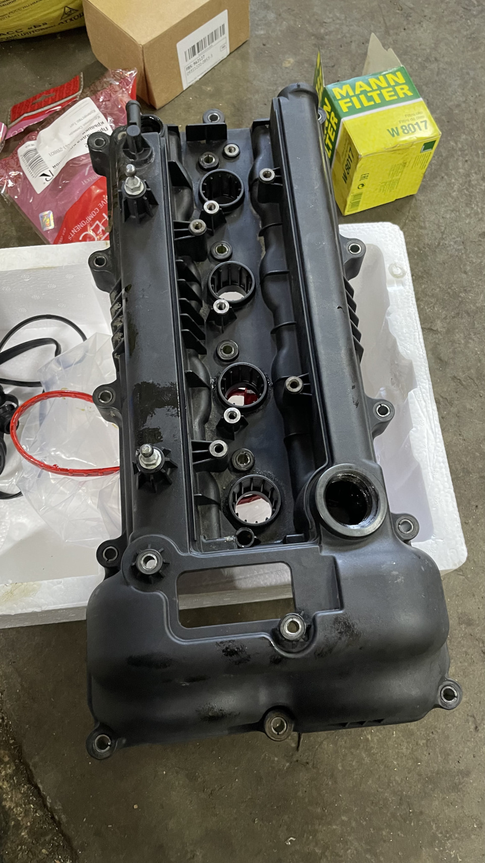 Замена клапанной крышки на алюминиевую G4FG — KIA Ceed (2G), 1,6 л ...