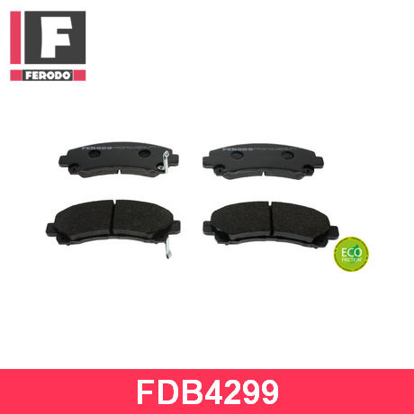 FDB4299 Комплект тормозных колодок, дисковый тормоз FERODO | Запчасти ...