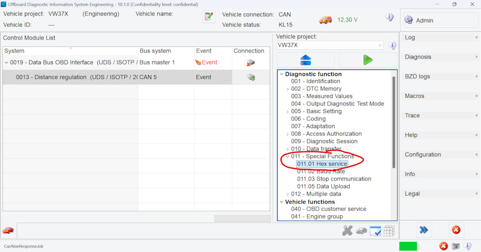 Чтение параметрий блоков с помощью ODIS Engineering — DRIVE2
