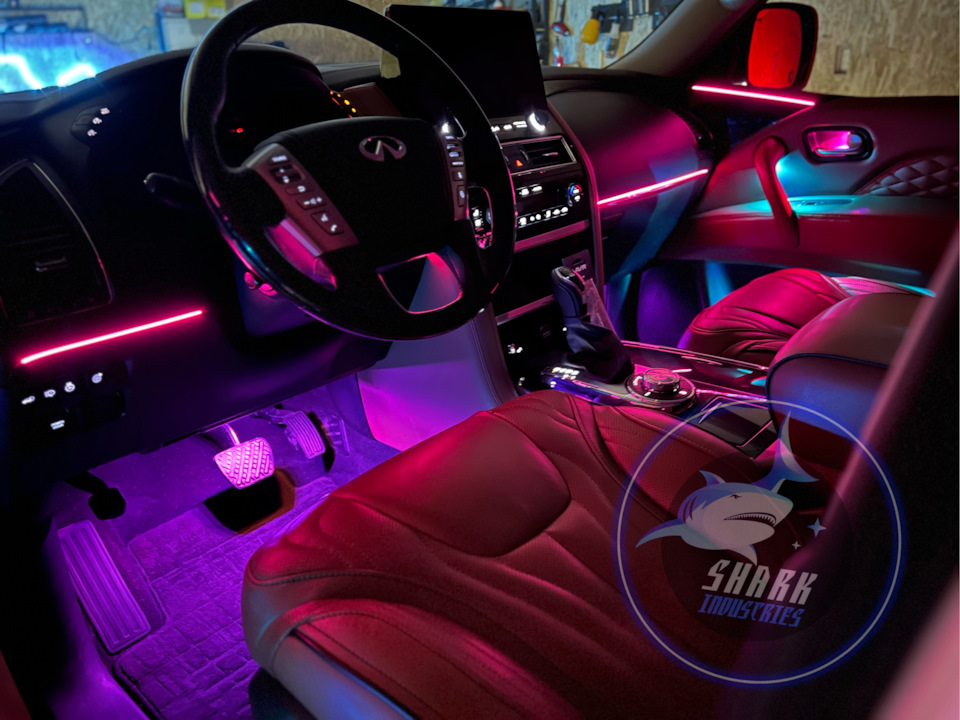 Infinity QX80 контурная подсветка салона Ambient Light — DRIVE2