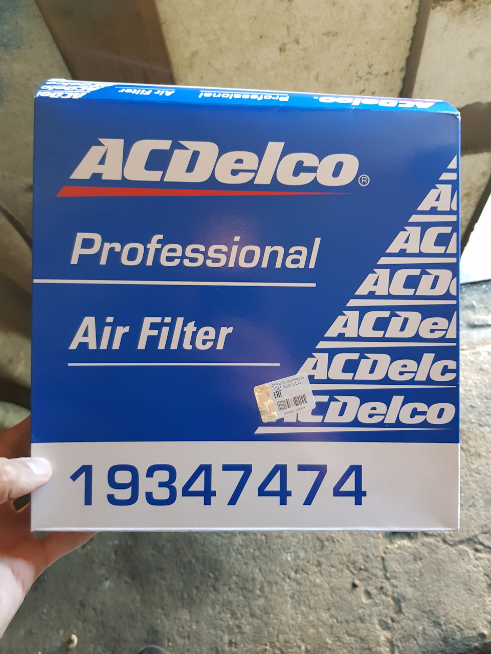 19347474 Воздушный фильтр двигателя ACDelco | Запчасти на DRIVE2