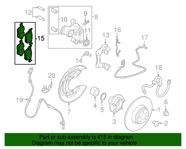 LR061385 Комплект тормозных накладок Jaguar Land Rover | Запчасти на DRIVE2