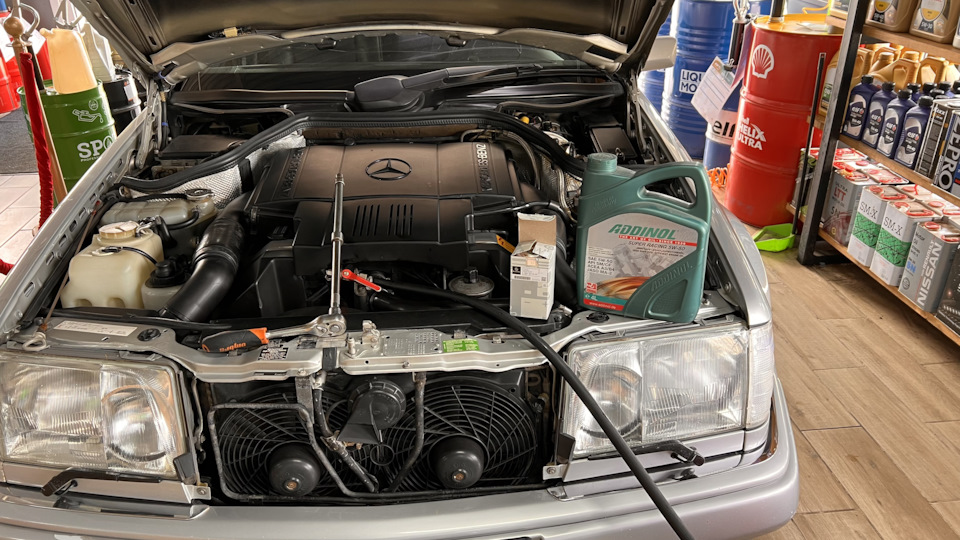 ТО масло, фильтра — Mercedes-Benz E-Class (W124), 5 л, 1995 года ...