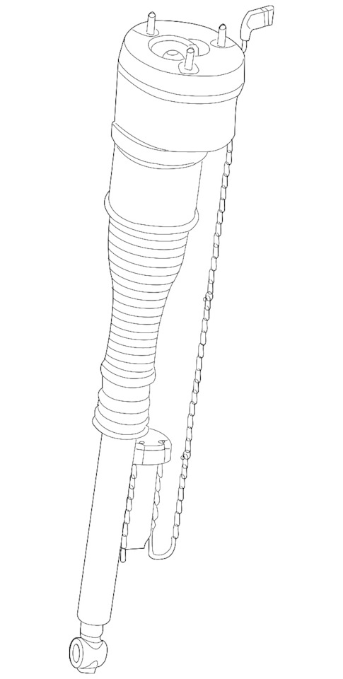 A221320551380 Стойка пневмоподвески. Mercedes | Запчасти на DRIVE2