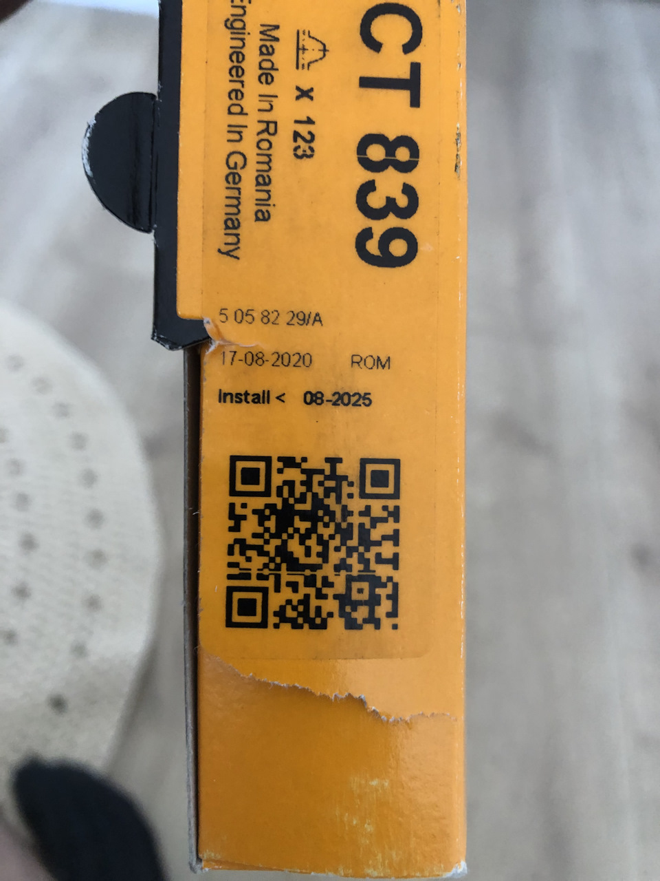 CT839 Ремень ГРМ CONTITECH | Запчасти на DRIVE2