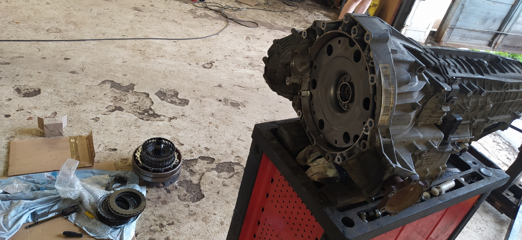 DL-382, 0CK двойное мокрое сцепление/ замена — Audi A6 Avant (C7), 2 л ...