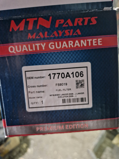 1770A106 ФИЛЬТР ТОПЛИВНЫЙ OEM Mitsubishi | Запчасти на DRIVE2
