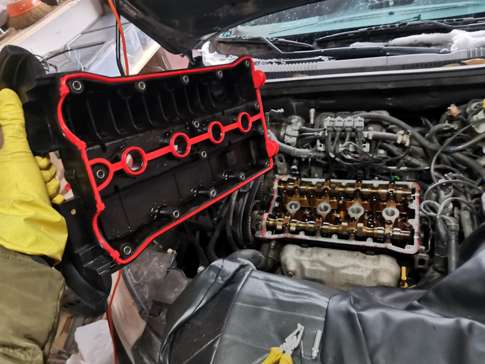 Замена прокладки клапанной крышки круз. Rosteco — Chevrolet Cruze ...