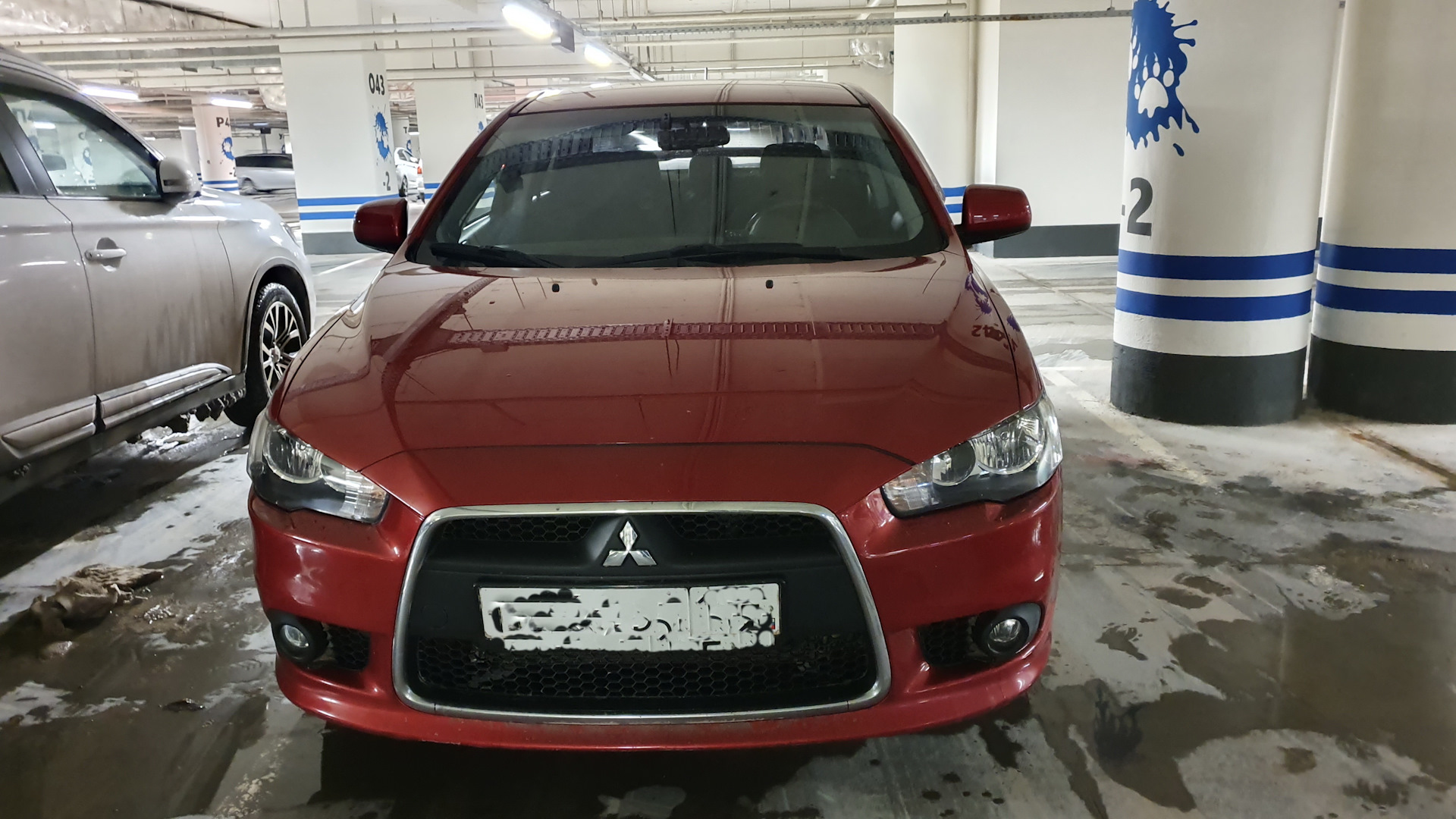 Mitsubishi Lancer X 1.6 бензиновый 2012 | красный 1,6 на DRIVE2