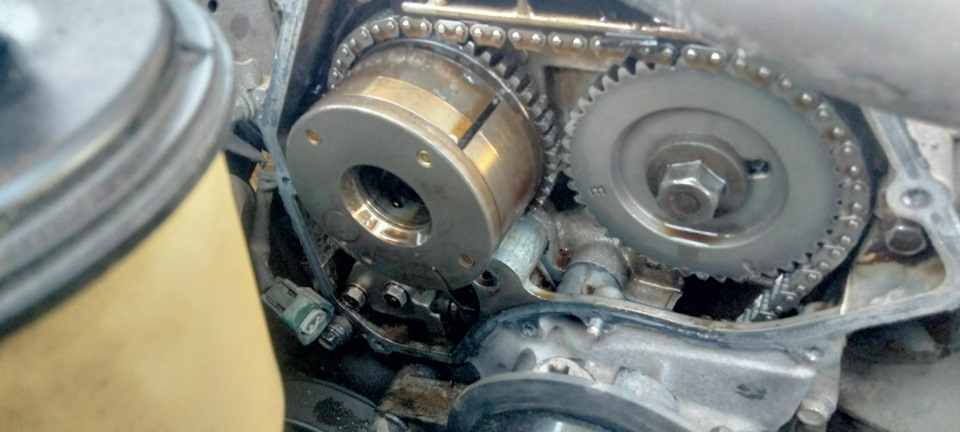 Натяжитель цепи ГРМ-, Nissan Primera P12 MCVT, QR20DE — DRIVE2