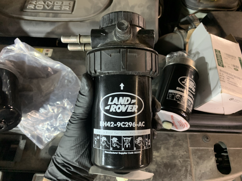 Замена топливного фильтра LR072610 на Range Rover 4,4 — Land Rover ...